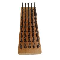 China Tempered Steel Wire Brush Rows Rectangular Shaped for sale