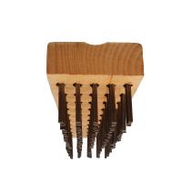 China Tempered Steel Wire Brush Rows Rectangular Shaped for sale