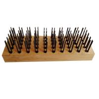 China Tempered Steel Wire Brush Rows Rectangular Shaped for sale