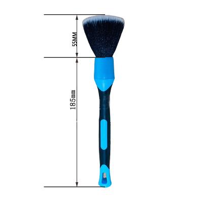 China 3 Pcs Boar Hair Auto Detailing Brush Kit Removable for sale