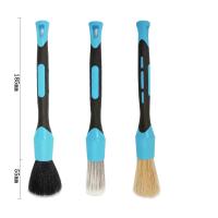 China Boar Hair Mixed Plastic Handle Car Interior Detailing Brush OEM Acceptable for sale