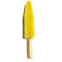 China Soft Bristle Car Rim Wash Brush 30cm Eco-Friendly Wood Handle Vehicle Washing Tool for sale