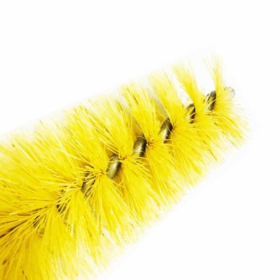 China Soft Bristle Car Rim Wash Brush 30cm Eco-Friendly Wood Handle Vehicle Washing Tool for sale