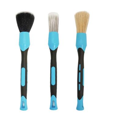 China 3pcs Ultra Soft Car Detailing Brush Set For Wheel for sale