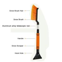 China Plastic Snow Car Shovel Scraper Ice Cleaner Tool With Brush Parts for sale