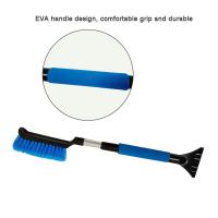 China Telescopic Window Scraper PVC Car Snow Brush With ABS Ice Scraper for sale