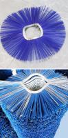 China Rotary Steel Wire Wafer Ring Snow Sweeper Brush for Road Cleaning 500mm Outer Diameter for sale