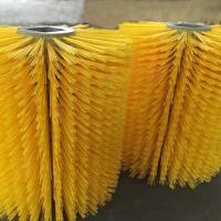 China Industrial Round Nylon Cleaning Roller Brush For Fruit And Vegetable for sale