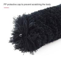 China Long Handle Microfiber Tire Rim Cleaning Brush Black for sale