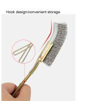 China Stainless Steel Wire Brush Clean Rust Long Handle Nylon Wire for sale