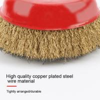 China Circular Crimped Twist Knot Steel Wire Rotary Brush 4 Inch for Grinder Cleaning Polishing for sale