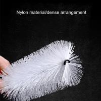 China Nylon Fiber Straw Cleaner Brushes with Stainless Steel Handle 30cm Bendable for sale