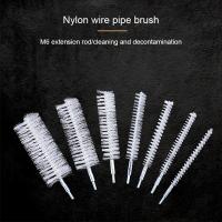 China Nylon Fiber Straw Cleaner Brushes with Stainless Steel Handle 30cm Bendable for sale