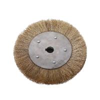 China Industrial Abrasive Stainless Steel Wire Brush Polishing Wheel Flat Hole Custom Size for sale