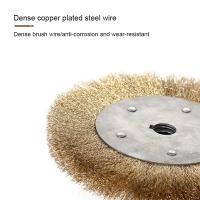 China Industrial Abrasive Stainless Steel Wire Brush Polishing Wheel Flat Hole Custom Size for sale