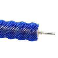 China Stainless Shaft Nylon Fruit And Vegetable Cleaning Roller Brush Round for sale