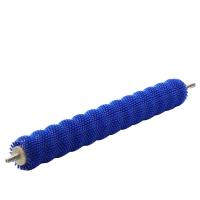 China Stainless Shaft Nylon Fruit And Vegetable Cleaning Roller Brush Round for sale