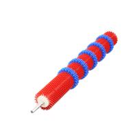 China Stainless Shaft Nylon Fruit And Vegetable Cleaning Roller Brush Round for sale