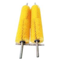China Industrial Nylon Roller Brush 125mm for Fruit Vegetable Cleaning for sale
