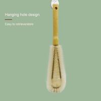 China Steel Plastic Long Handle Nylon Cleaning Brush Flexible Bristles For Bottle Bottom for sale