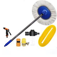 China Rotating Chenille Microfiber Car Wash Mop Kit with Long Handle for Pressure Washer 2000 PSI for sale