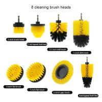 China Drill Cleaning Brush Set For Washing Car Wheel Cleaning Bathroom Surfaces for sale