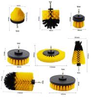 China Drill Cleaning Brush Set For Washing Car Wheel Cleaning Bathroom Surfaces for sale
