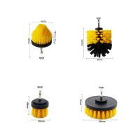 China 4pcs Drill Cleaning Brush Attachment Set Car Power Scrubber Brush Kit for sale