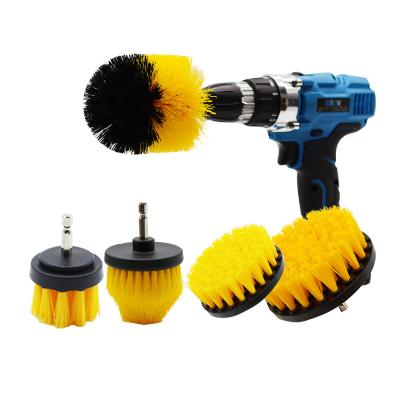 China Electric Drill Cleaning Brushes Set For Washing Car Wheel Bathroom Surfaces Floor for sale