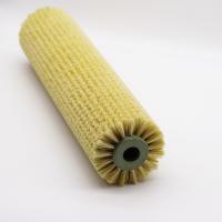 China Industrial Cylindrical PP Vegetable Fruit Roller Brush For Washing And Peeling for sale
