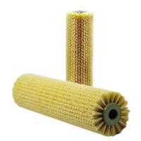 China Industrial Cylindrical PP Vegetable Fruit Roller Brush For Washing And Peeling for sale