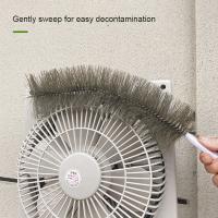 China Durable Flexible Ceiling Fan Duster Hard Bristles Plastic Handle Cleaning Brush for sale