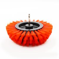 China Red Bathroom Tile Scrub Floor Grout Gap Cleaning Brush Plastic Gap Brush for sale