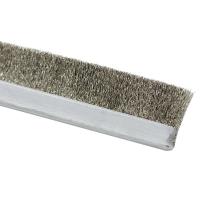 China Custom Stainless Steel Strip Brush with Flame Retardant Nylon Filament UL94 V0 for sale