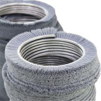 China Multi Strand Winding Filament Spiral Roller Brush For Industrial Grinding Tool for sale