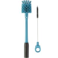 China PP Material Bottle Straw Cleaning Brush With Removable Head for sale