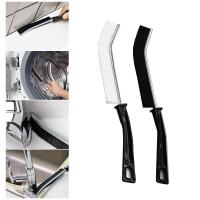 China Bathroom Crevice Cleaning Brush 230mm Hard Bristle Narrow Handle Window Slot Brush for sale