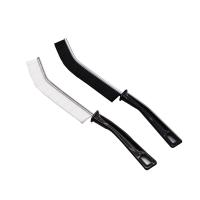 China Bathroom Crevice Cleaning Brush 230mm Hard Bristle Narrow Handle Window Slot Brush for sale