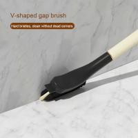 China Customized Color V-Shaped Gap Brush With Tail Hair Cleaning Clip for sale