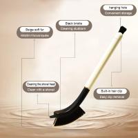 China Customized Color V-Shaped Gap Brush With Tail Hair Cleaning Clip for sale
