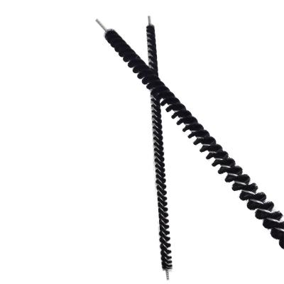 China Industrial Test Tube Cleaning Brush Boar Bristles Stainless Steel Handle Custom Size for sale