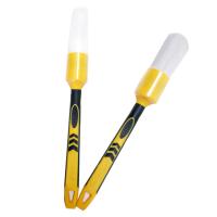 China Natural Brown Boar Hair Detailing Brush for Car Interior Cleaning 6 Inch for sale