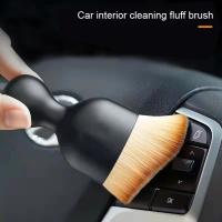 China Soft Fiber Bristles Car Interior Cleaning Brush Curved Detailing Tool 1000 pcs MOQ for sale