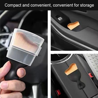 China Soft Fiber Bristles Car Interior Cleaning Brush Curved Detailing Tool 1000 pcs MOQ for sale