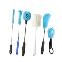 China Customized Nylon Bottle Cleaning Brush Set 16 Inch Long Handle for Narrow Neck Bottles for sale