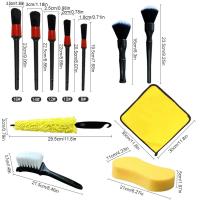 China 22 Piece Car Wash Cleaning Tools Kit with Drill Brush and Storage Bag for Interior Exterior for sale