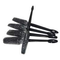 China PP Car Detailing Brush 5 Pack Auto Black Detail Cleaning Brush Custom Size for sale