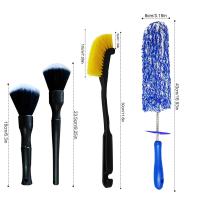 China Microfiber Car Detailing Brush Set 4-Piece Automotive Cleaning Kit for Wheels Vents Dashboard for sale