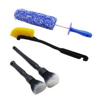 China Microfiber Car Detailing Brush Set 4-Piece Automotive Cleaning Kit for Wheels Vents Dashboard for sale