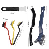 China 7pcs Industrial Wire Brushes Plastic Handle Household Cleaning Brushes for sale